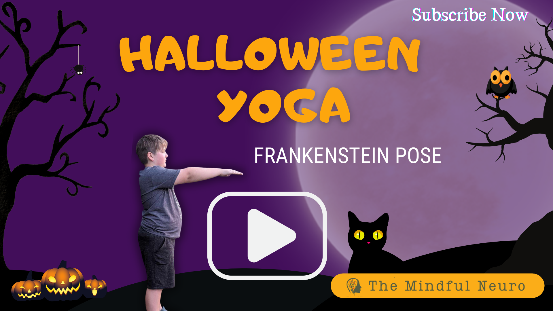 11 Easy Halloween Yoga Poses for Busy Kids (+Freebie)